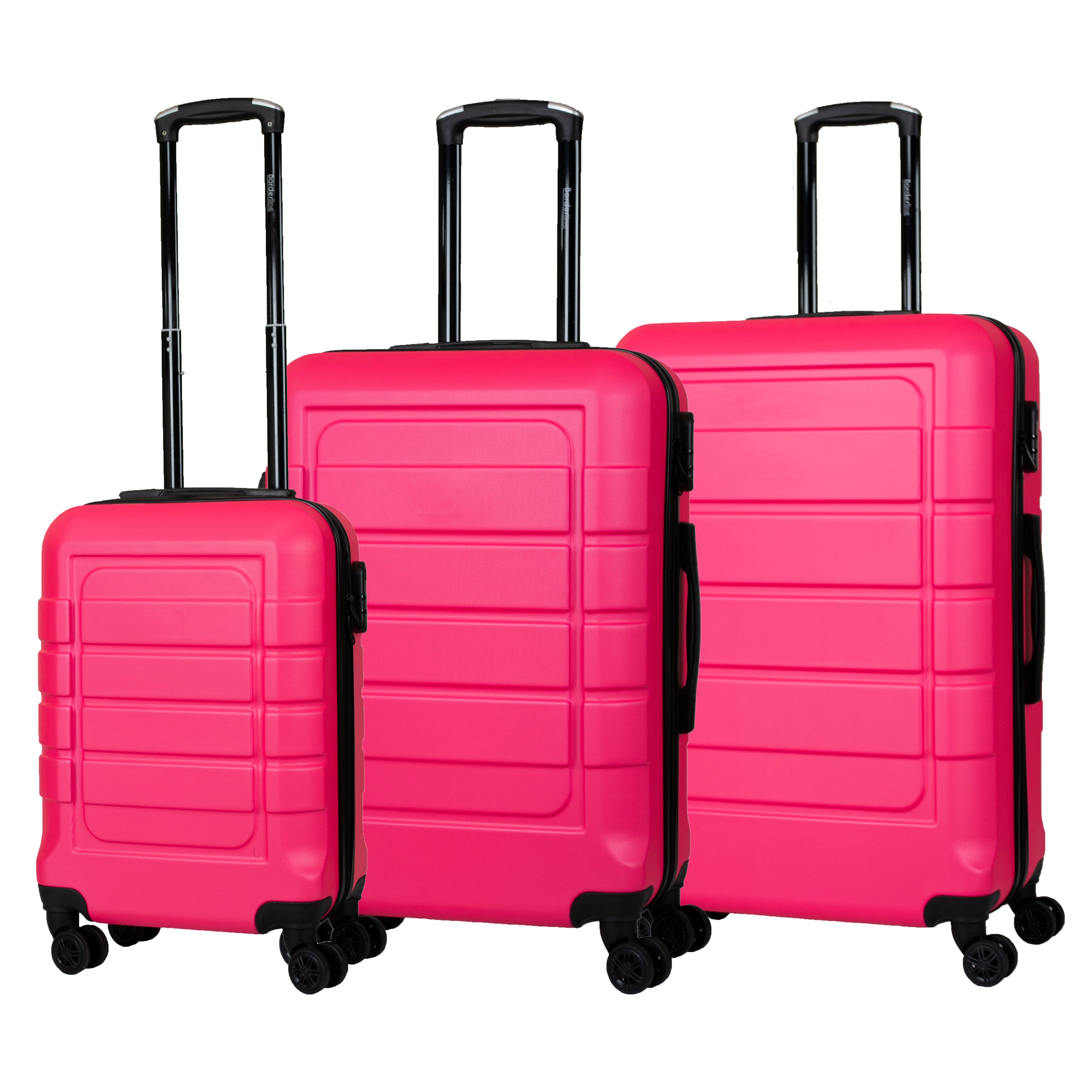 Hard Shell Suitcase with 4 Spinner Wheels, Hot Pink – Bergs Designs